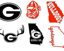 Unique uga decal related items | Etsy