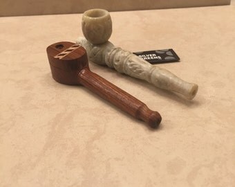 Unique stone pipe related items | Etsy