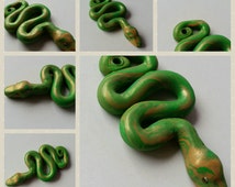 Unique clay snake related items | Etsy