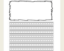 Popular items for kids writing paper on Etsy