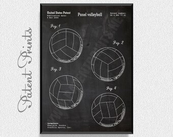 Volleyball wall art | Etsy