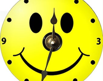 Smiley face clock | Etsy
