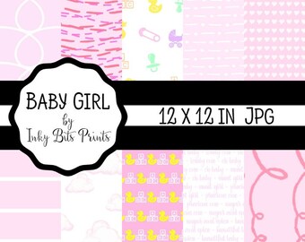Cute Baby Digital Paper: Its a Baby paper pack with baby
