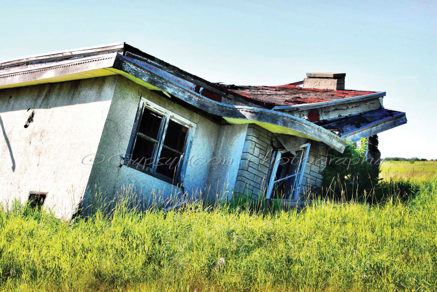 BROKEN HOME TOO Colour Photograph-Abandoned by gypsymoonphoto