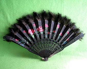 Vintage hand fan | Etsy