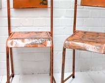 Popular items for metal chair on Etsy