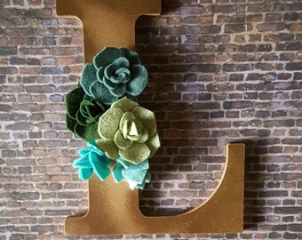 Succulent letter | Etsy