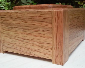 Oak wood box | Etsy