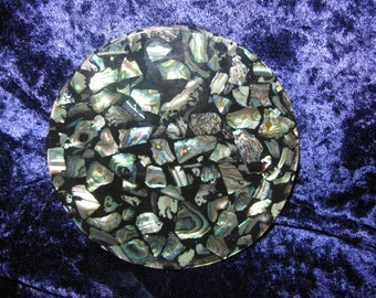 Paua shell coaster | Etsy