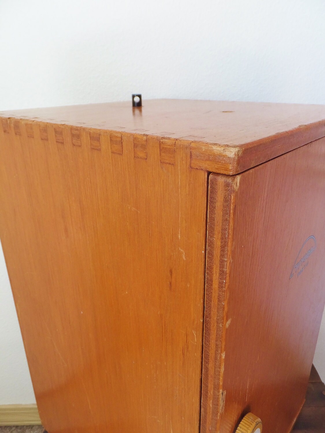 Vintage Microscope Box Wooden Box Tiyoda Microscope Box Wood