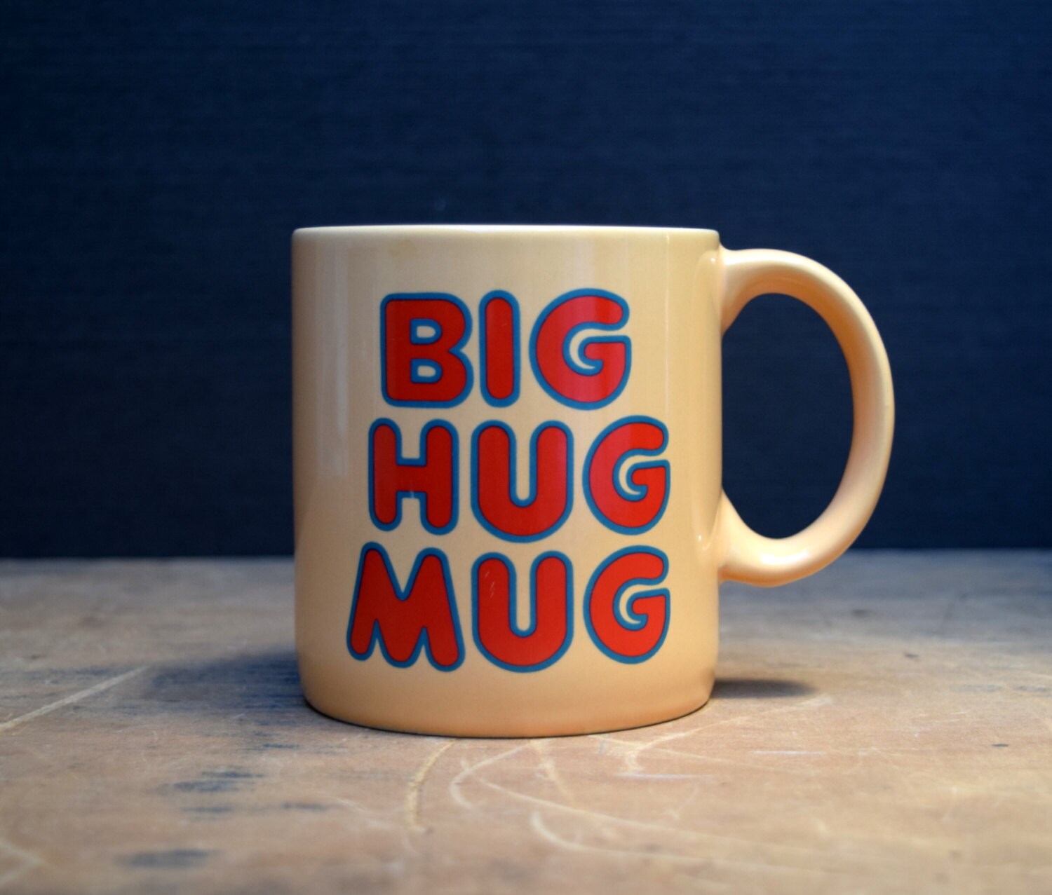 Vintage 1980s Big Hug Mug by FTD True Detective Made in Vintage 1980s Big Hug Mug by FTD True Detective Made in
