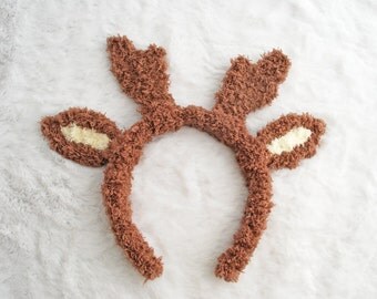 Deer antler headband | Etsy