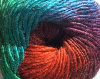 Multicolor wool yarn | Etsy