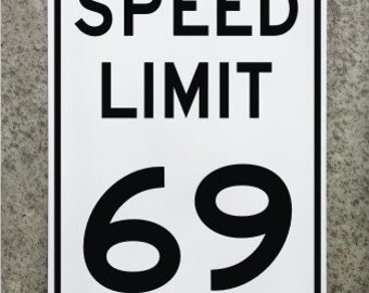 Speed limit sign | Etsy