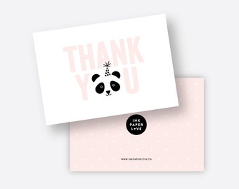 Panda birthday card | Etsy