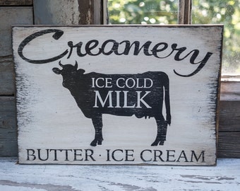 Vintage dairy sign | Etsy