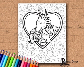 INSTANT DOWNLOAD Coloring Page Narwhal zentangle by RootsDesign