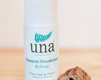 All Natural Deodorant Roll-On by UnaBiologicals on Etsy