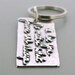 Custom Handwritten Key Chain Handwriting Keepsake Sterling