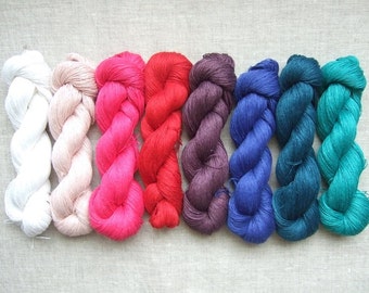 High quality 100% LINEN yarn 400gr 4 hanks x 100 grPure by davodix