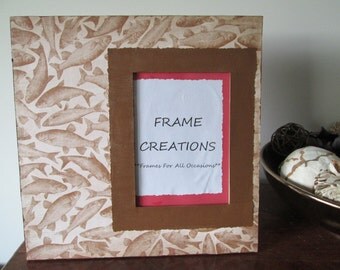 5x7 Music Themed Hand Decorated Picture Frame by FrameCreations