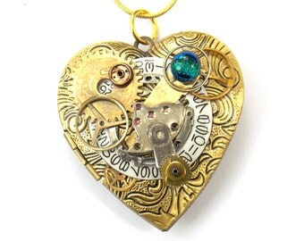 Unique Victorian steampunk and time travel by TimeMachineJewelry