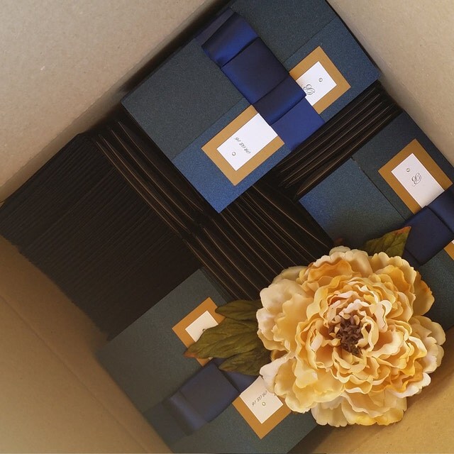 Artsy Wedding Invitations by inkandlove on Etsy