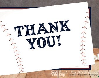 Baseball thank you | Etsy
