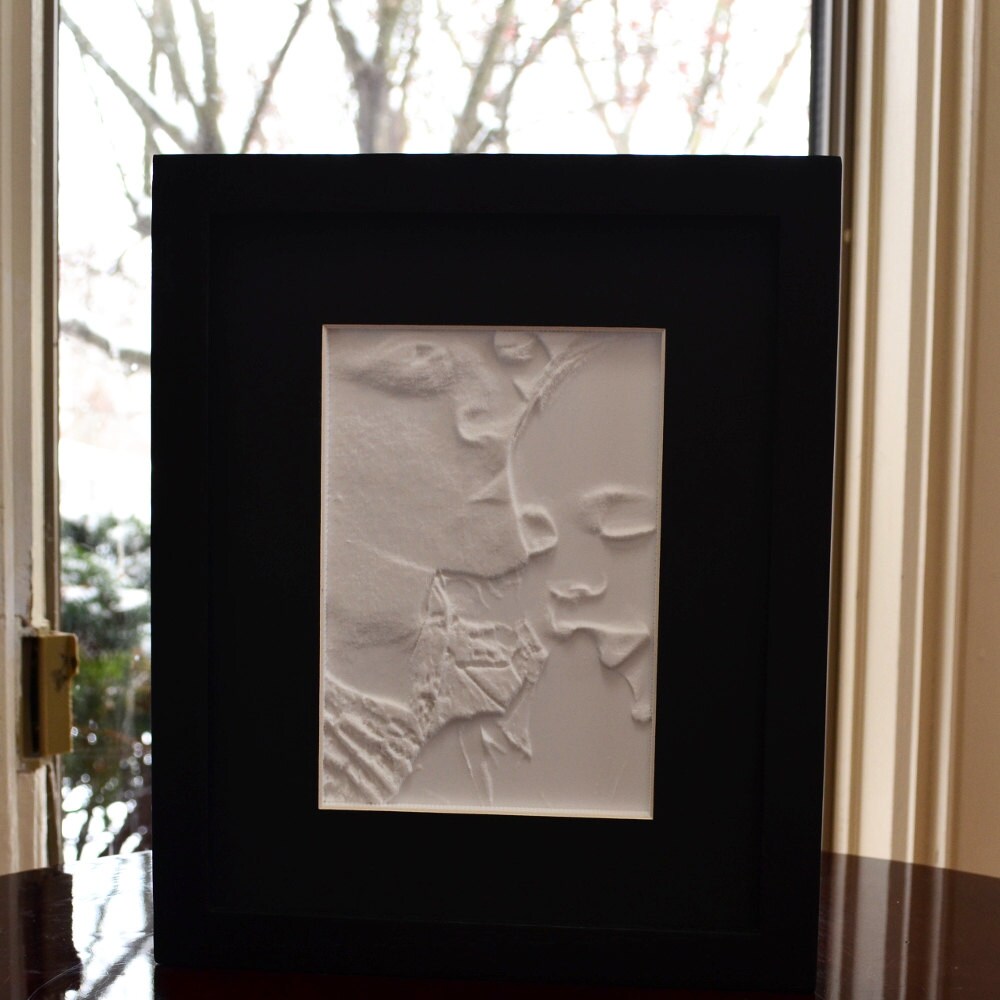 Lithophanes framed with a long-lasting LED Light Panel