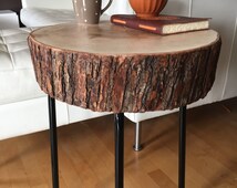 Unique tree stump table related items | Etsy