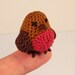 Micro Crocheted Robin by LottasArk on Etsy
