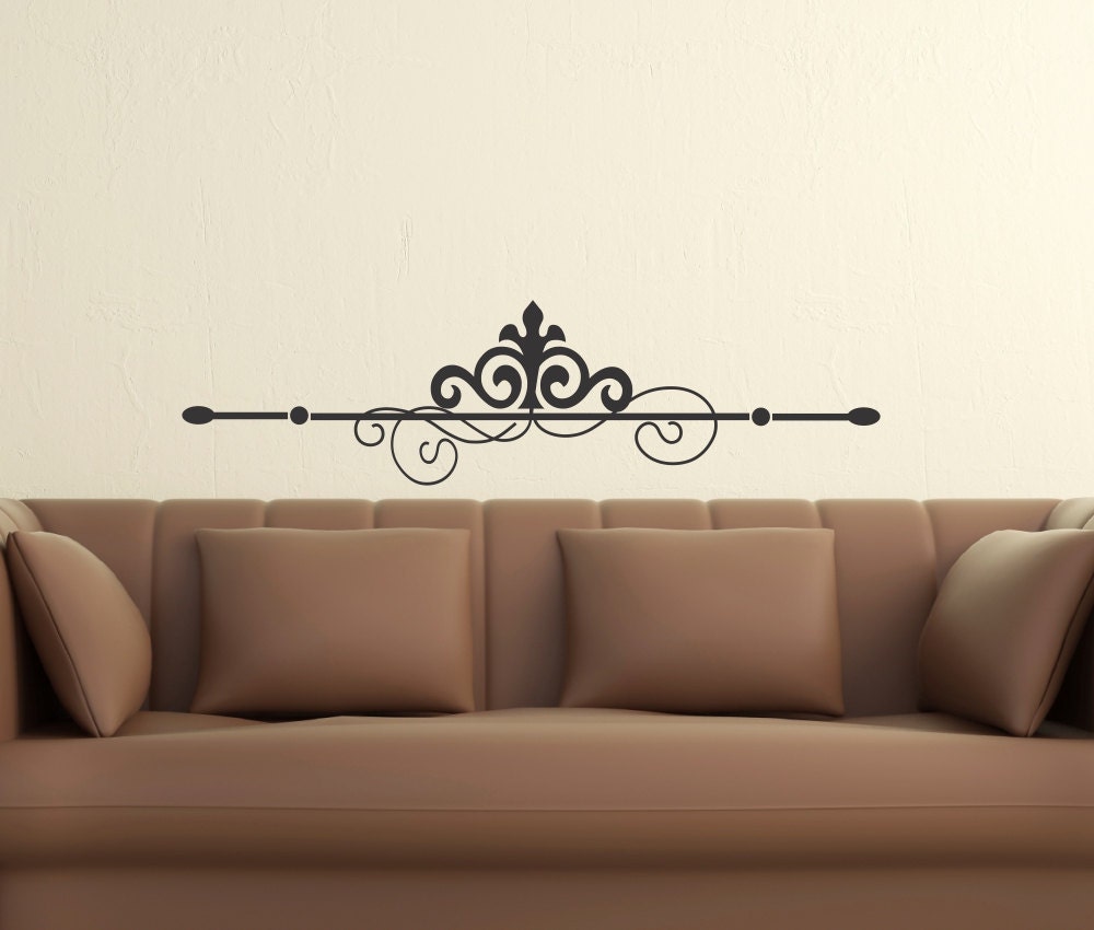 Scroll Embellishment 2 ... Vinyl Wall Decal Art Deco