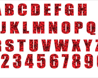 Unique spiderman alphabet related items | Etsy