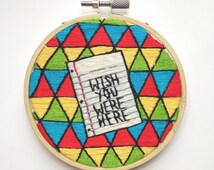 Unique wish you were here related items | Etsy