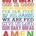 God is great God is good. Daily Bread. Dinner Prayer.