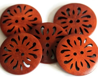 Laser cut button | Etsy