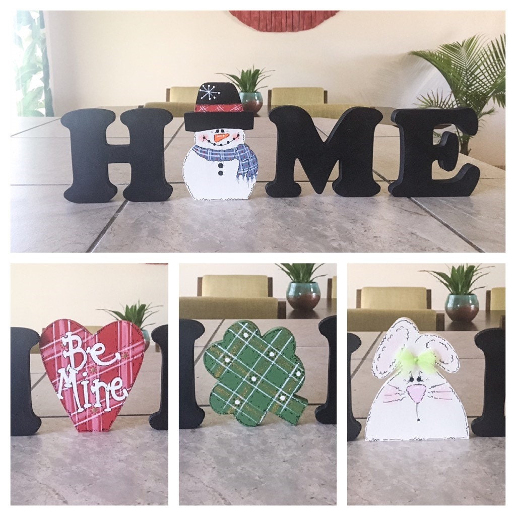 Interchangeable Seasonal Home sign-starter set