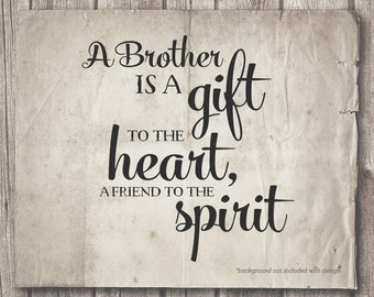 Brother word art | Etsy