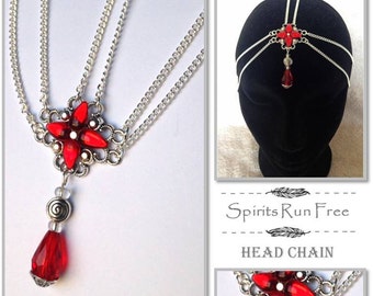 Items similar to SALE Gold headpiece, egyptian head chain on Etsy