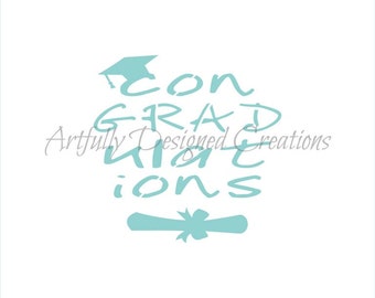 Graduation stencil | Etsy