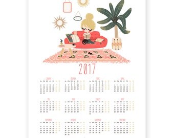 Girly calendar | Etsy