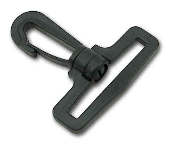Black Plastic Swivel Snap Hooks 24 ct.