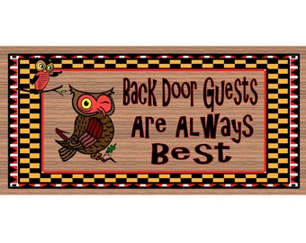 Back door friends | Etsy