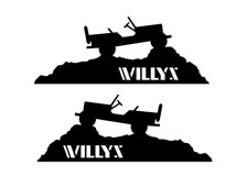 Unique willys jeep decals related items | Etsy
