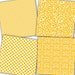 Mustard Digital Paper: Mustard Patterns yellow