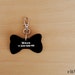 Bow Tie Dog Tag Personalized Pet ID Pet Accessory
