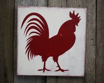 Unique rooster decor related items | Etsy
