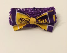 Unique lsu headband related items | Etsy