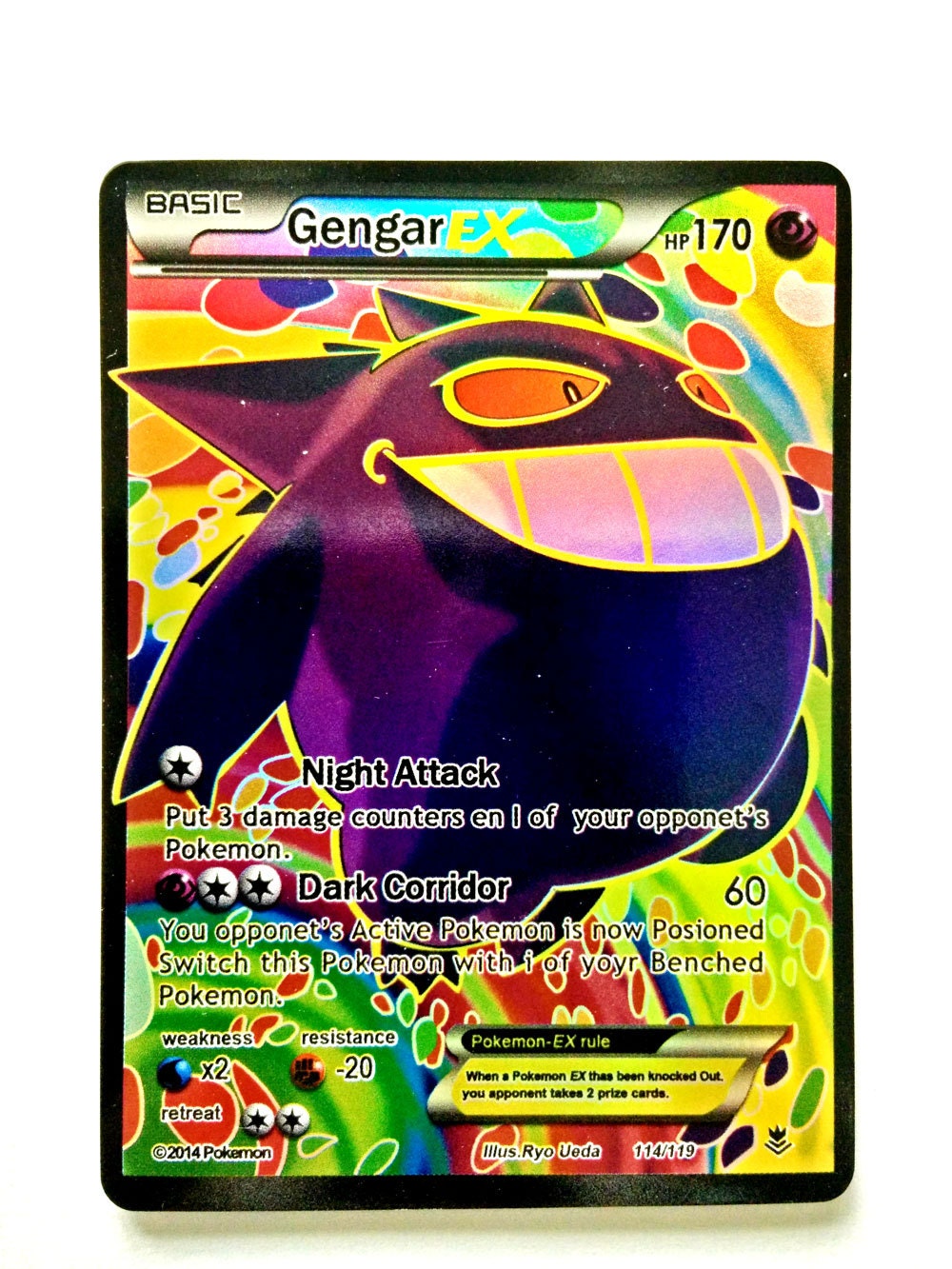 Pokemon Card Mega Gengar Ex Full Art Pelajaran