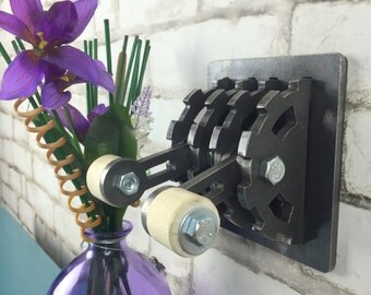 Industrial Steampunk Light Switch Plate with by SteampunkInteriors